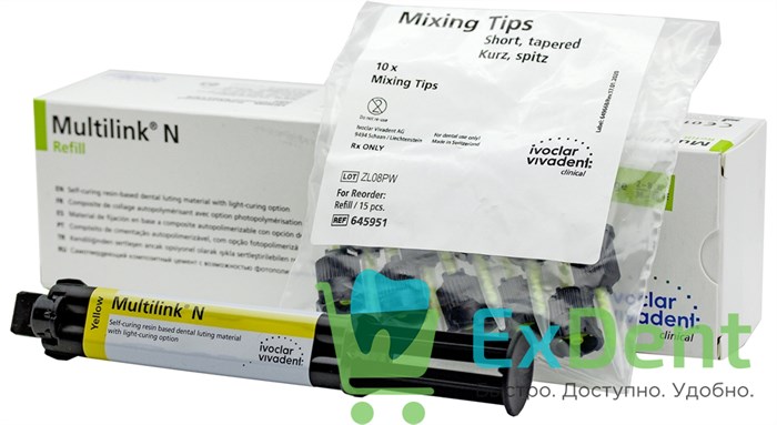Multilink N желтый - материал композитный стоматологический (6 г ...